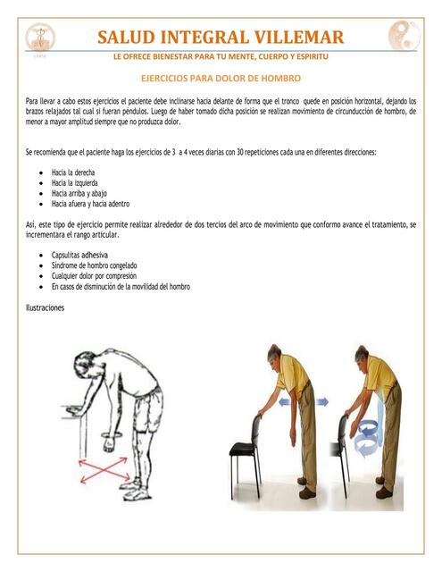 EJERCICIOS DE HOMBRO | Deivi | uDocz