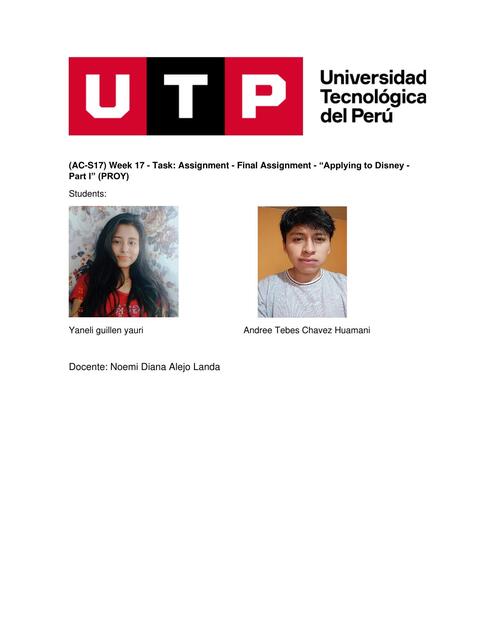 AC S17 Week 17 Task Assignment Final Assignment Ap | Yaneli Guillén | uDocz