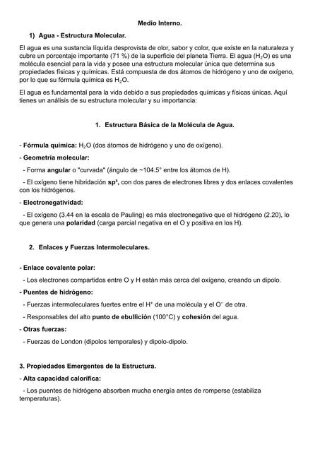 Medio Interno guia bioquimica | Nieuscarin | uDocz