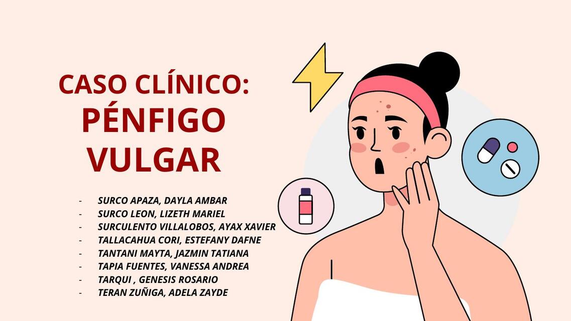 Penfigo vulgar Dermatología cso clínico | Jazmin Tatiana | uDocz