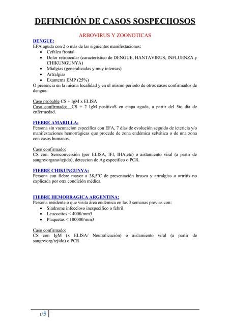 Definicion de casos sospechosos | Anto Morales | uDocz