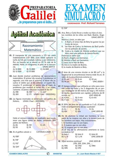 Simulacro 06 | Wilfredo Estraver | uDocz