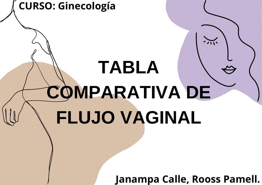 Tabla comparativa de flujo vaginal | Rooss Pamell Janampa Calle | uDocz