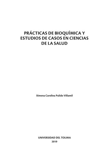 Practicas en bioquimica | Bioqui y fisica | uDocz
