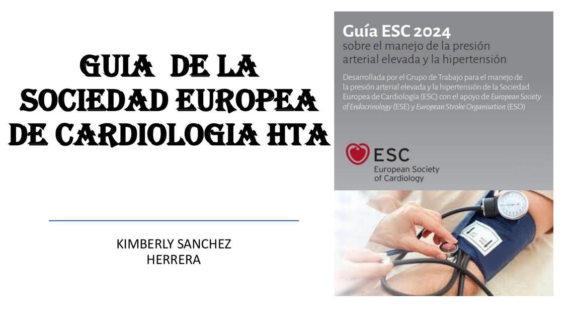Flashcards de Guía de la sociedad europea de cardiología HTA | Por KIMBERLY SANCHEZ HERRERA | uDocz