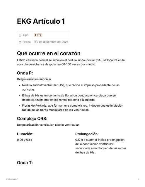 Interpretación Rápida del EKG 1 | Enfermería MI | uDocz