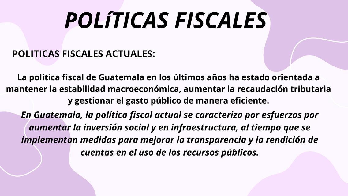 POLITICAS FISCALES | Sofia | uDocz