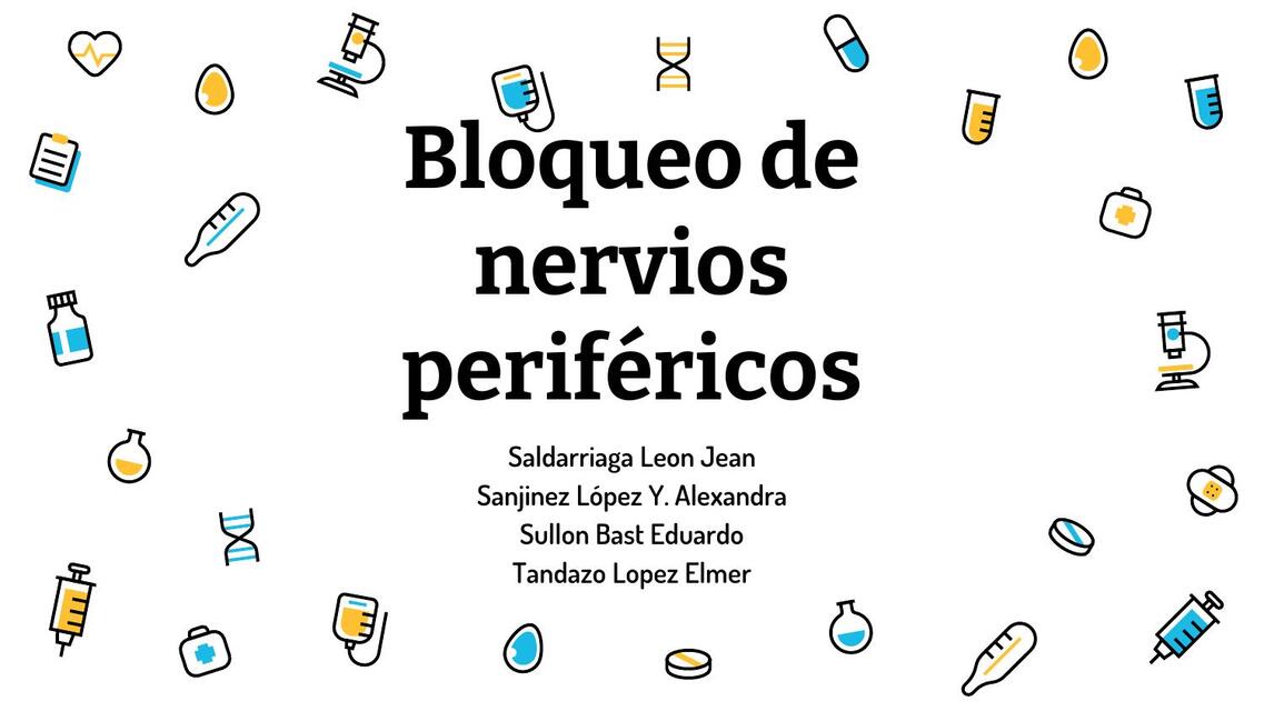 G8 Bloqueo de nervios periféricos | XXVIII JCRN | uDocz