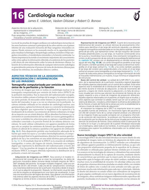 Flashcards de cap 16 Medicina Nuclear Braunwald | Por Sharon Cuadros ...