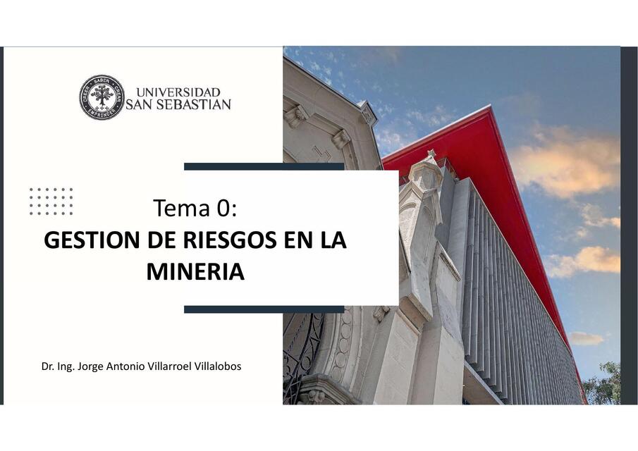 Clases de Gestion de Riesgos en la Mineria | Kevin | uDocz