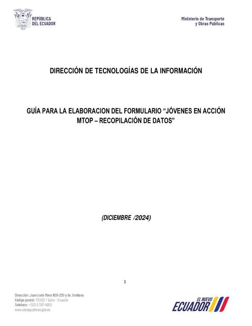 Guia para la Elaboracion del Formulario Jovenes en | ستيفي | uDocz