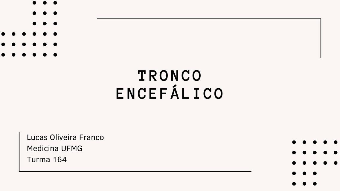 Tronco encefálico | Eu vou ser Doutor | uDocz