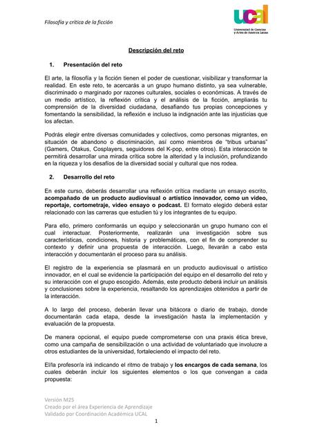 Lineamientos reto | Carlos Daniel | uDocz