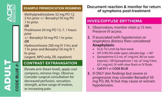 Contrast Reaction Card Adult-ACR | Catalina Romero Paz | uDocz