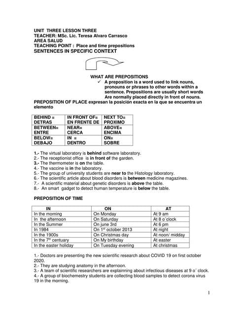 UNIT THREE LESSON THREE | M R | uDocz