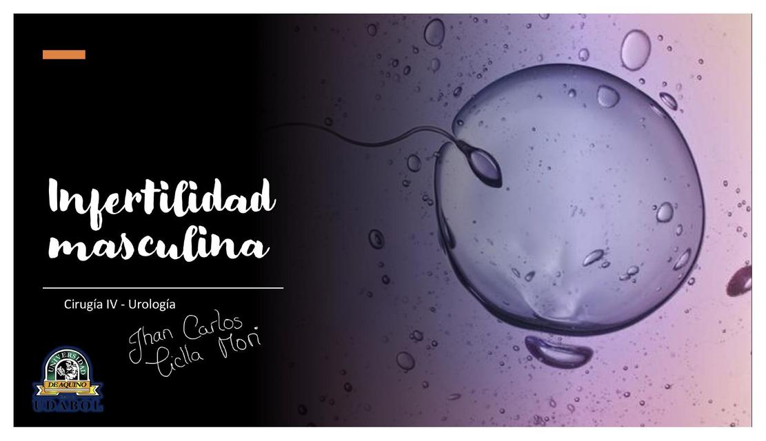 Infertilidad masculina | Jhan Carlos Ticlla Mori | uDocz