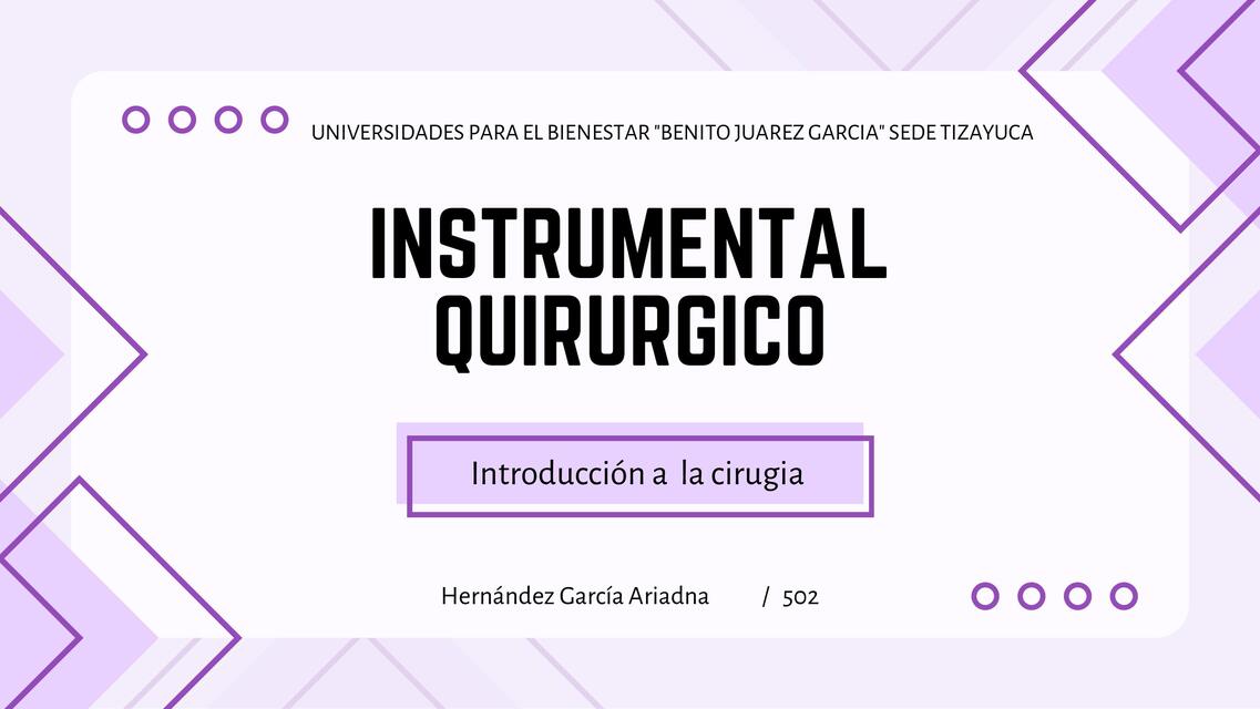 Instrumental quirurgico | Ariadna | uDocz