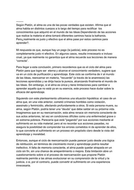 refutación a Platón | Dominika | uDocz