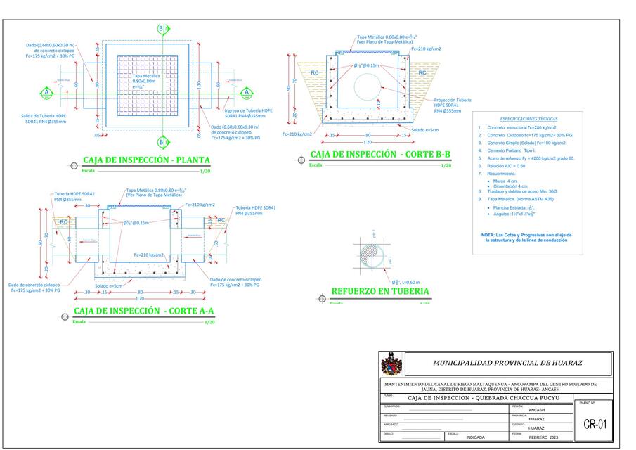 CAJA DE INSPECCION QDA CHACCUA PUCYU A3 CAJA DE RE | Alex Hessler | uDocz