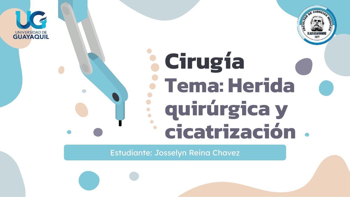 HERIDA QUIRURGICA Y CICATRIZACION DIAPOSITIVAS | Joss R. | uDocz