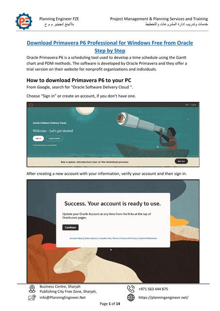 Download and install primavera P6 Professional for | kenny figueroa | uDocz