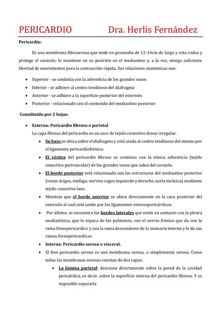PERICARDIO | Medi Resumenes | uDocz