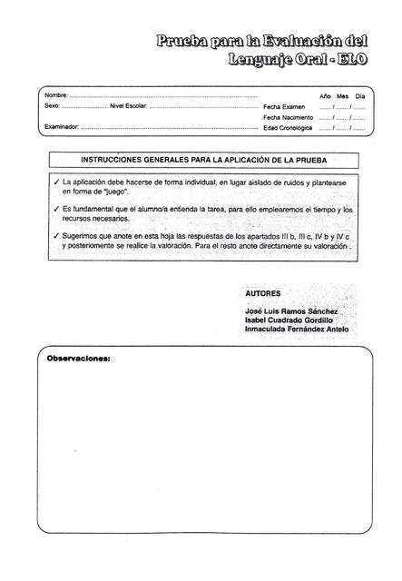 PLANILLA ELO | Constanza | uDocz