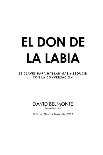 El don de la labia David Belmonte 4 Edición | Adrian de Jesús | uDocz