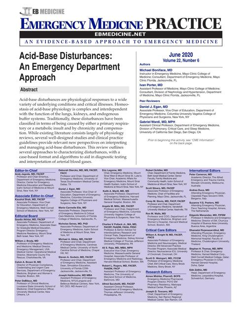 Acid Base Disturbances An Emergency Department App | ... | uDocz
