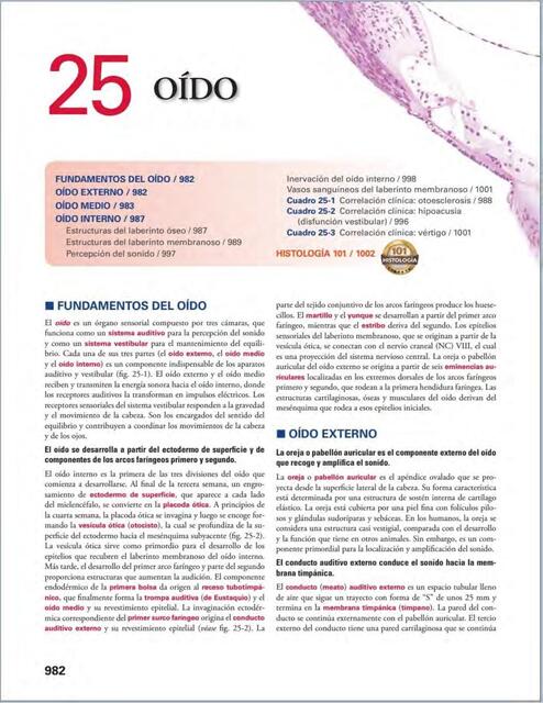 OÍDO HISTOLOGIA | Favio Rolando | uDocz