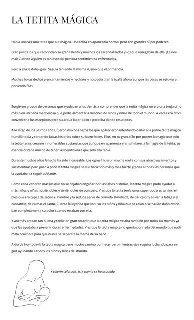 cuento de la tetita magica | Sonia | uDocz