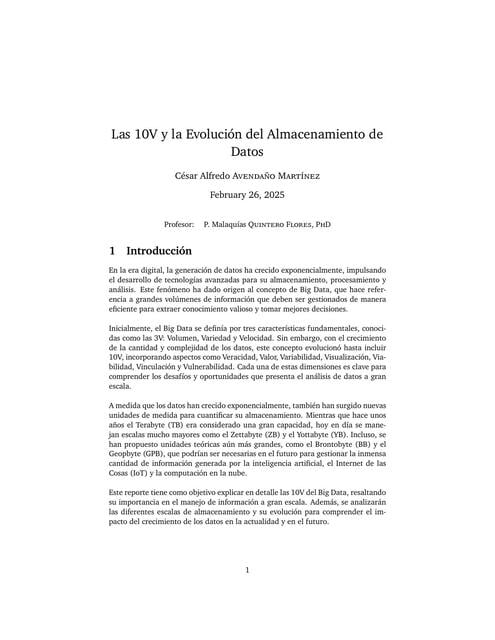 6V en el Big Data | César Martínez | uDocz