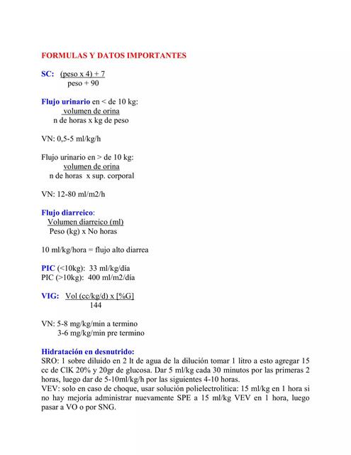 FORMULAS PEDIATRIA | VIKTOR | uDocz
