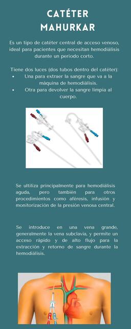 Catéter Mahurkar | IZTLI YOLOTZIN | uDocz
