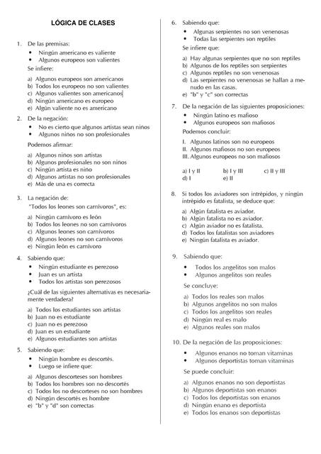 RM LOGICA DE CLASES | HOLA | uDocz