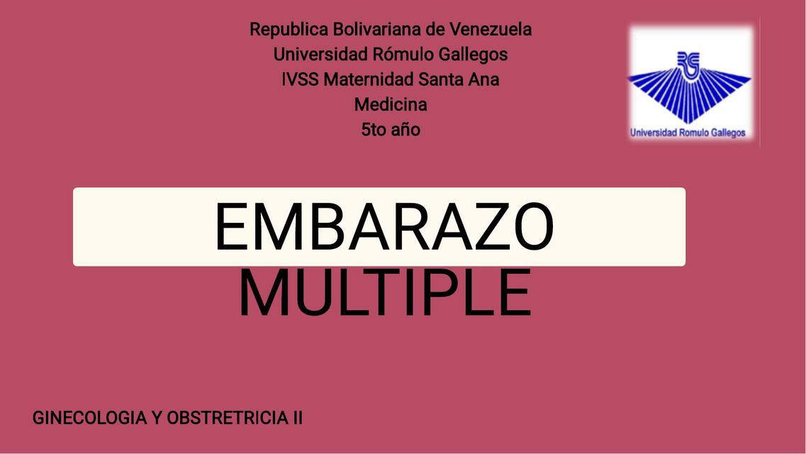 EMBARAZO MULTIPLE | Eliana Daza | uDocz