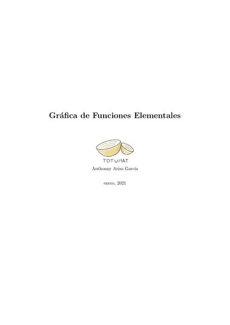 Gráfica de funciones elementales | Alex Yoel | uDocz