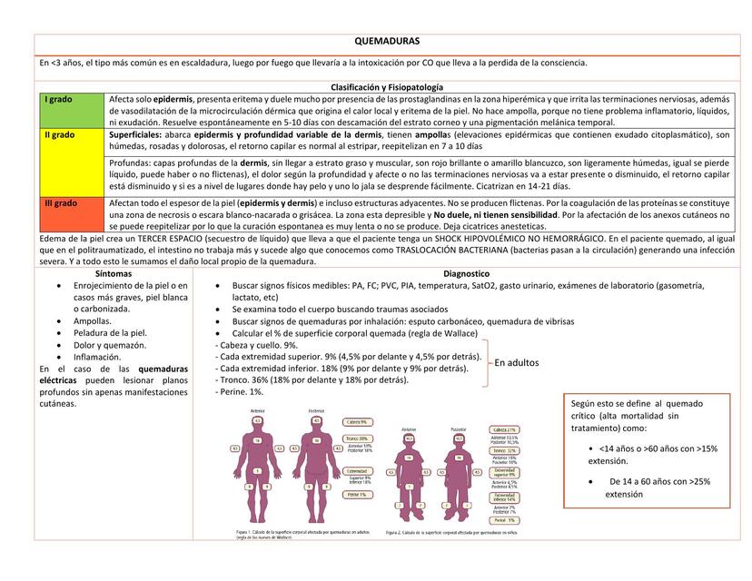 Quemaduras | Hazel Rojas | uDocz