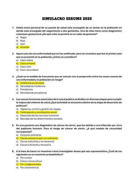 SIMULACRO SERUMS | Gaby Llamo Hoyos | uDocz