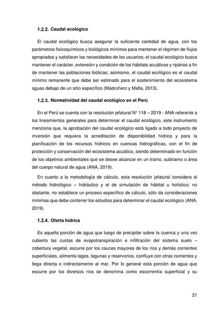 CAUDAL ECOLOGICO ACHAMAYO | Christian Gilmar Remigio Palomino | uDocz