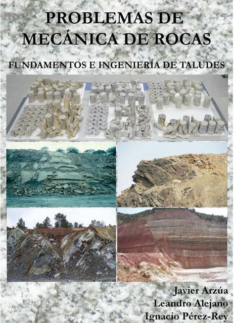 Problemas de Mecánica de Rocas Fundamentos e Ingeniería de Taludes ...