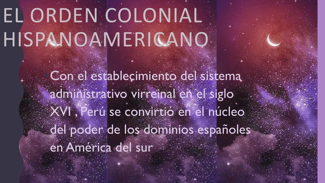 EL ORDEN COLONIAL HISPANOAMERICANO | Katia | uDocz