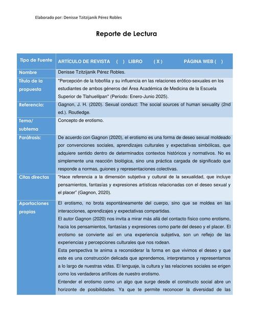 Reporte de Libro | DENISSE TZITZIJANIK | uDocz