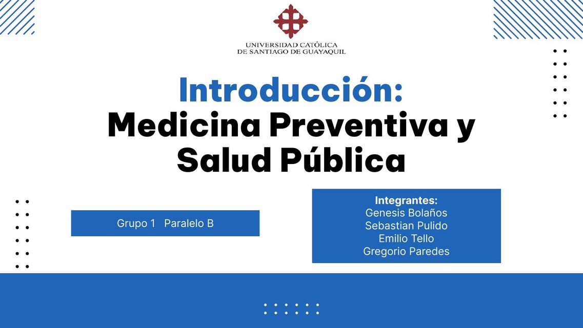 Medicina Preventiva Grupo 1 1 1 8 | genesis Bolaños | uDocz