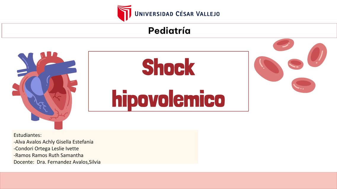 Shock hipovolemico | Marlene Olinda Arrascue campos | uDocz
