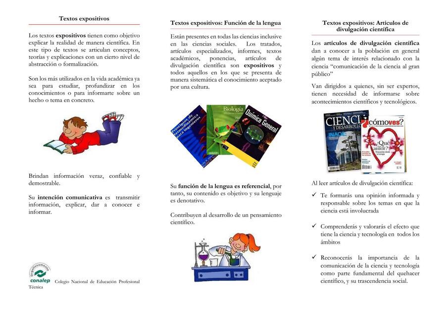 Tipos de textos expositivos: características y ejemplos | uDocz