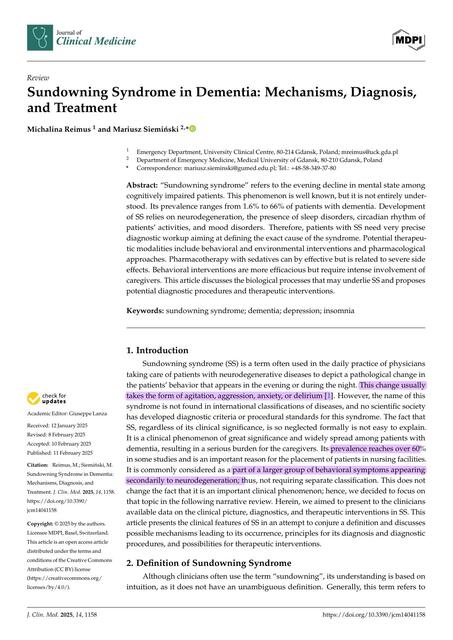 sundown syndrome | Yuritssi Shaity | uDocz