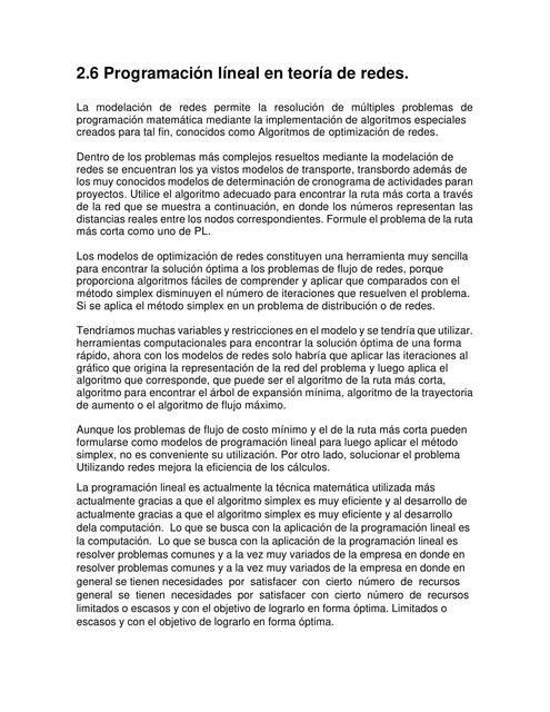 Programación lineal en teoría de redes | Cassiedie | uDocz