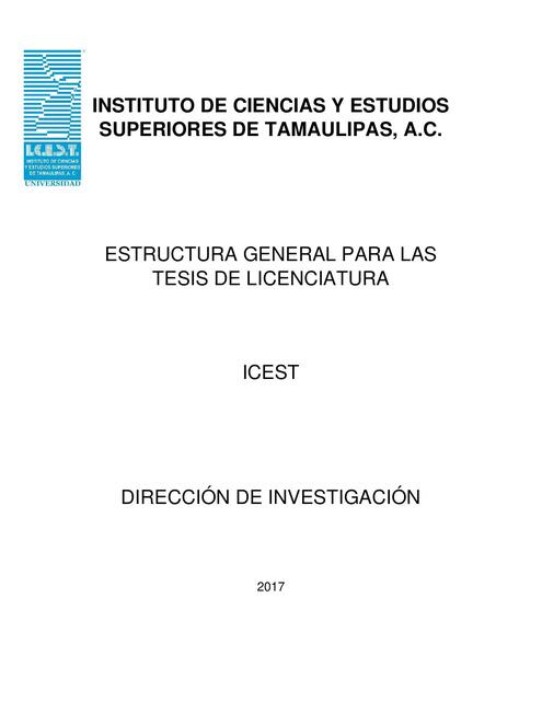 TESIS LICENCIATURA ICEST DIR INVESTIGACION | Informatica | uDocz