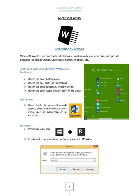MICROSOFT WORD | Cristina Noemí Godoy | uDocz